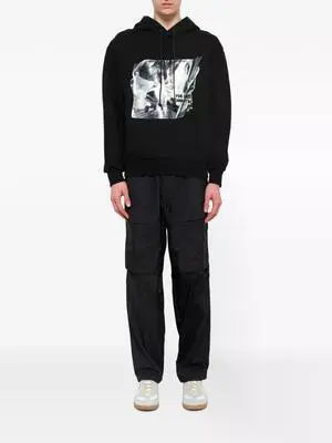 JUUN.J Graphic-print Drawstring Hoodie