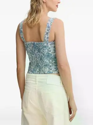 LEVI'S Floral-print Corset-style Top