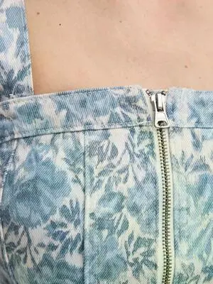 LEVI'S Floral-print Corset-style Top