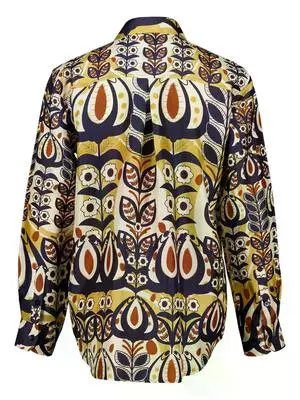 PAULA Printed Silk Top