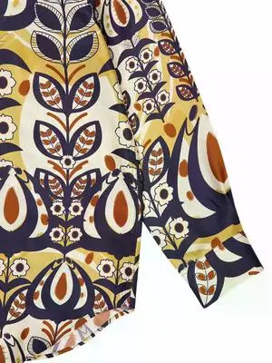 PAULA Printed Silk Top