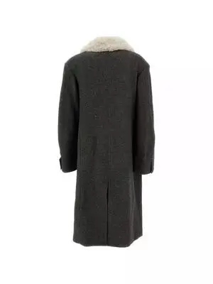 Simone Rocha Faux-fur-collar Double-breasted Coat