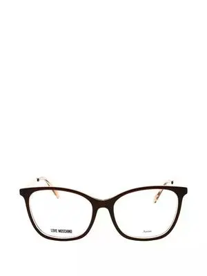 Moschino Rectangle-frame Glasses - Brown