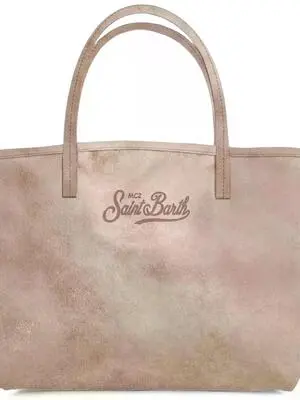 MC2 SAINT BARTH City Suede Tote Bag - Neutrals