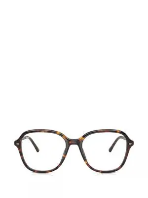 Ray-ban Rb5456 Tortoiseshell-effect Geometric-frame Glasses