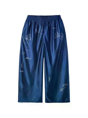 GV GALLERY Raspberry Hills Signature Sweats Track Pants - Blue