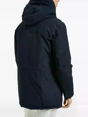 Woolrich Hooded Logo-patch Coat