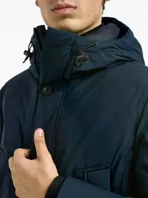 Woolrich Hooded Button-fastening Coat