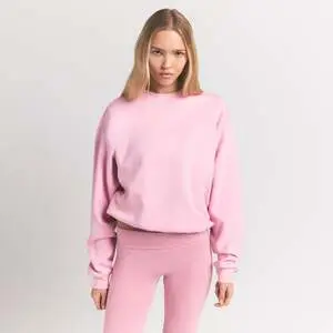 SKIMS Crewneck | Pink | | Cotton Fleece