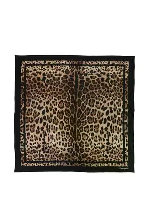 Dolce & Gabbana Leopard-print Silk Scarf