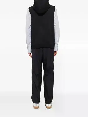 JUUN.J Striped-sleeve Layered-effect Hoodie
