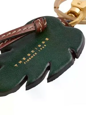 THE BRIDGE Leaf-pendant Leather Keyring