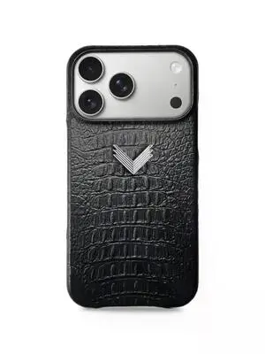 VELANTE Alligator-effect Iphone 18 Pro Max Phone Case - Black