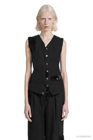 ALEKSANDR MANAMIS Ded Poets Wool Waistcoat