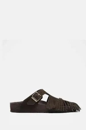 BIRKENSTOCK BIRKENSTOCK 1774 X ETRO GIZEH LONG FRINGES LEVE EXQ Marrone