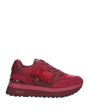 Liu Jo Sneakers Garnet Size Leather, Textile Fibers, Synthetic Material - Red
