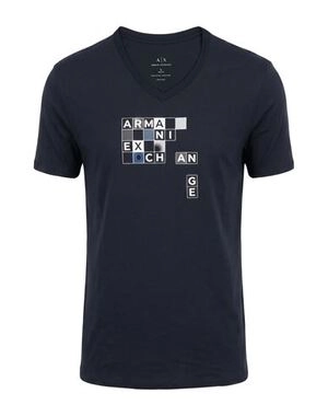 Armani Exchange T-shirt Size Pima Cotton - Blue