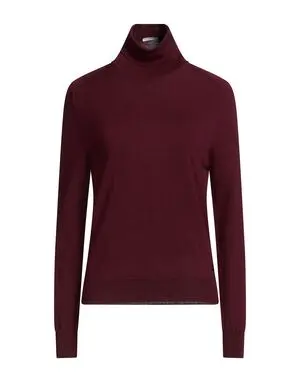 TRUSSARDI Turtleneck Burgundy Size Virgin Wool
