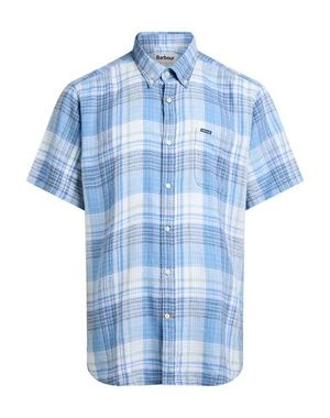 Barbour Shirt Azure Size Linen, Lyocell - Blue