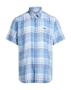 Barbour Shirt Azure Size Linen, Lyocell