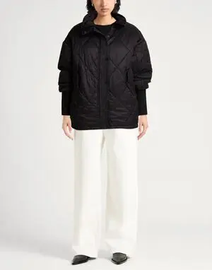 LA FILLE DES FLEURS Puffer Size Nylon - Black