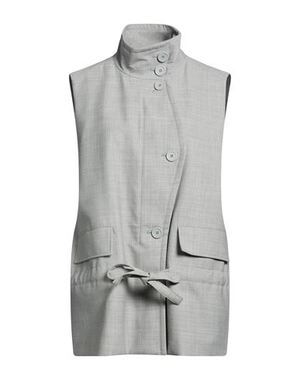 SEMICOUTURE Vest Size Polyester, Virgin Wool, Elastane - Grey