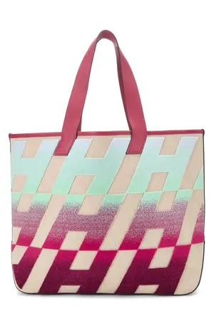 Hermès Multicolor Cabas H En Biais Tote 40
