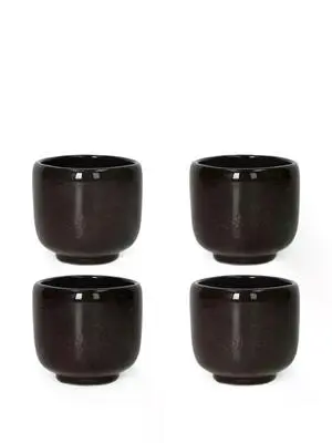 POMAX Cycle Stoneware Tumblers - Brown