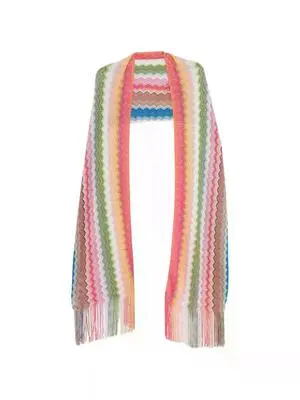 Missoni Chevron Fringed Scarf - Neutrals