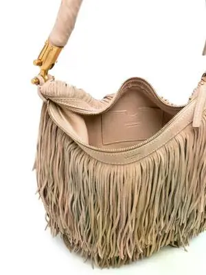 Balmain Fringed Suede Tote Bag