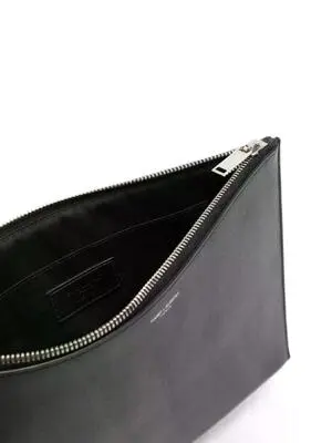 Saint Laurent Zip-fastening Leather Clutch Bag