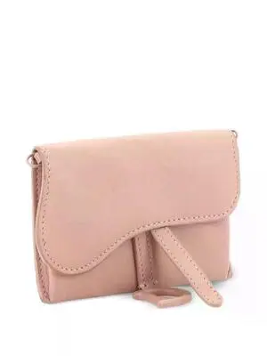 Dior Saddle Nano Pouch Leather Belt Bag - Neutrals