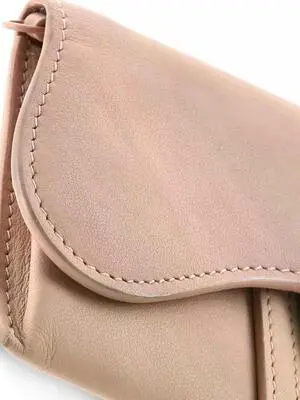 Dior Saddle Nano Pouch Leather Belt Bag - Neutrals