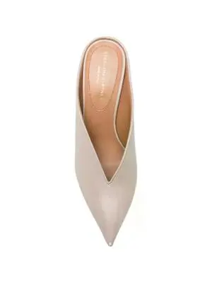 Stella McCartney Pointed-toe V-cut Mules