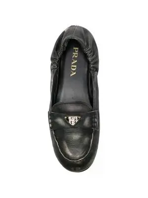 Prada Elasticated Leather Loafers
