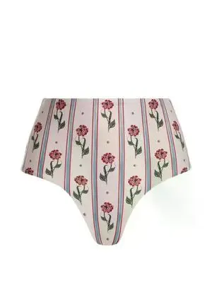 Agua Bendita Magenta Quebrada Bikini Bottom Neutrals
