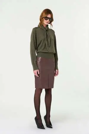 NICHOLAS Veda Tie Neck Sweater