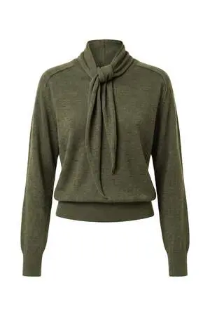 NICHOLAS Veda Tie Neck Sweater