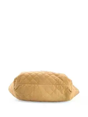 Saint Laurent Icare Shopping Quilted Suede Maxi Tote Bag