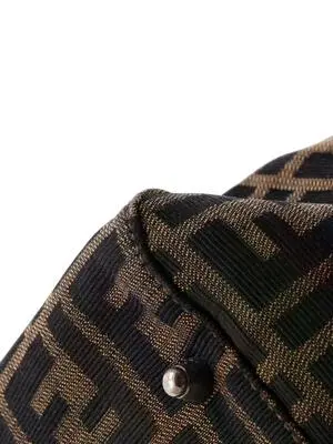 Fendi Vintage Ff Handle Zucca Canvas Small Tote Bag