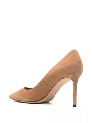 JIMMY CHOO Romy Suede Heeled Pumps
