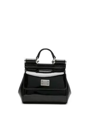 Dolce & Gabbana Sicily Logo-plaque Mini Bag - Black
