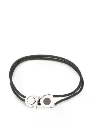 FERRAGAMO Gancini Cord Bracelet - Silver