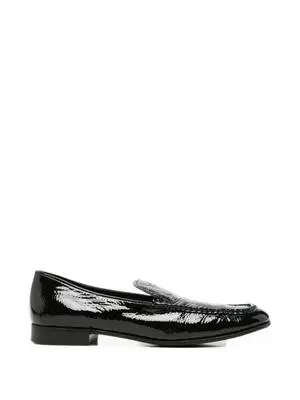 Prada Patent-leather Loafers - Black