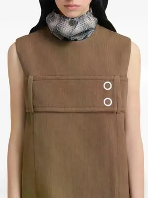 Marni Wool Dress With Belted Bust