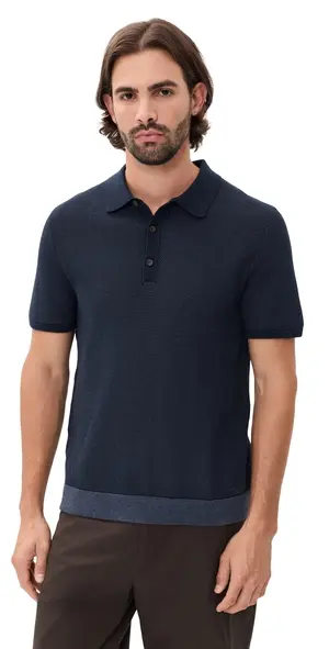 RHONE Mercer Knit Polo - True Navy