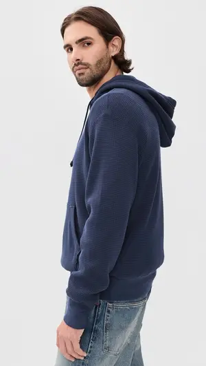 S.k.u. Long Sleeve Waffle Hoodie