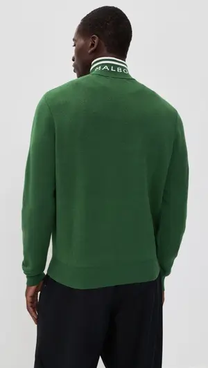 MALBON Sorrel Zip Sweater - Forest