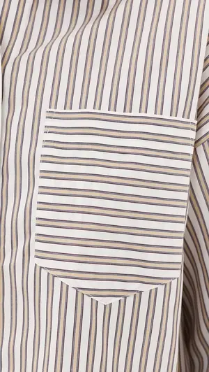 Rag & Bone Marin Cropped Stripe Shirt