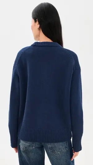 ALEX MILL Nottinghill Sweater In Wool Cotton Blend
